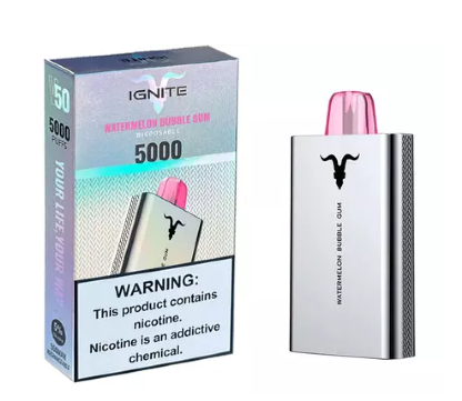 Ignite - V50 - Pod Descartável - 5000Puffs - 5% (50mg) - (Recarregável)